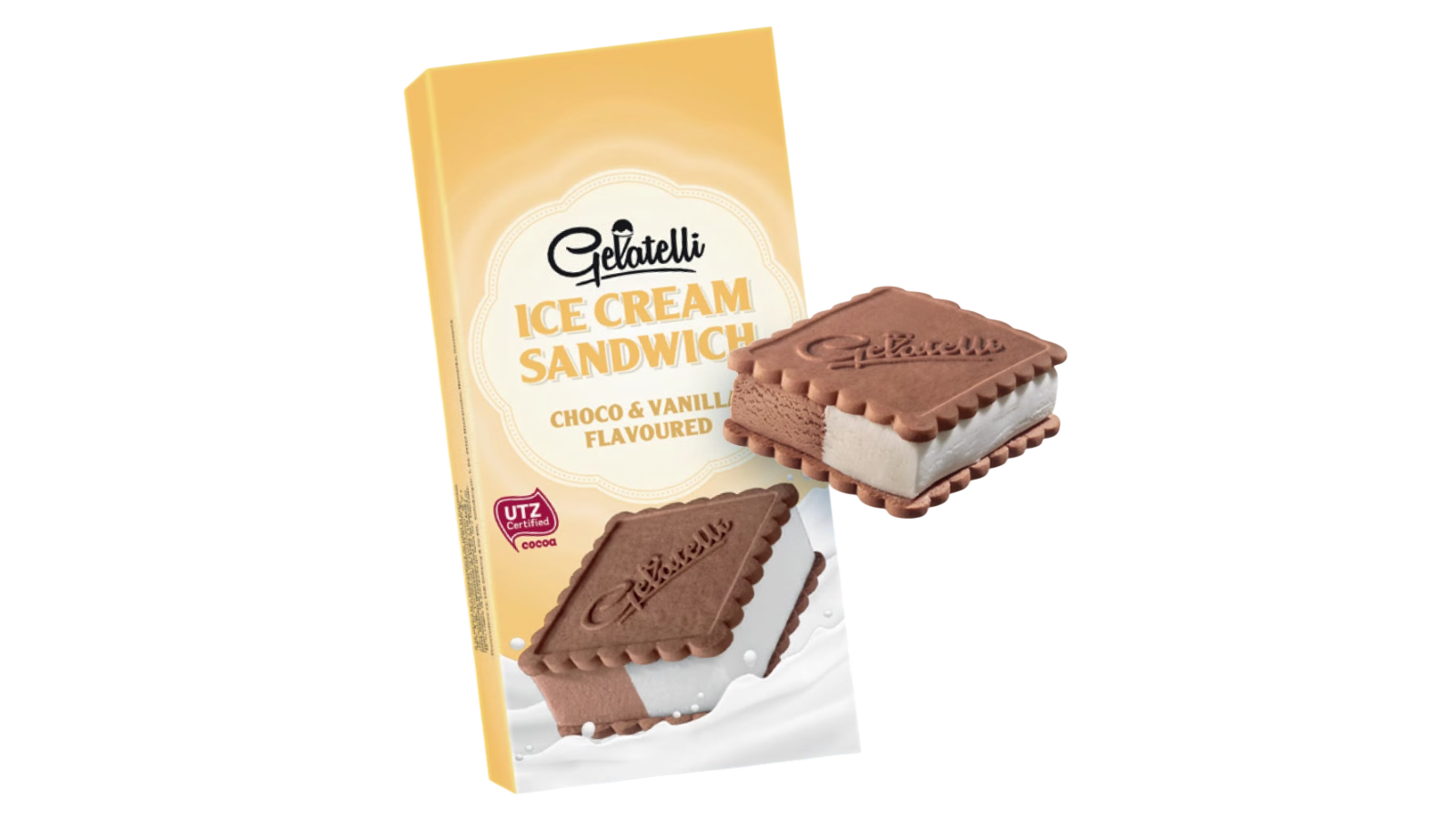 Sladoled GELATELLI keks sendvič 120ml - Cene i Akcije