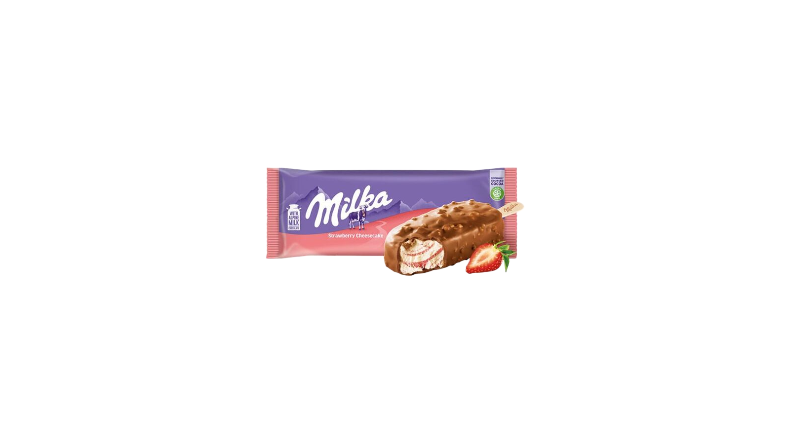 Sladoled MILKA strawberry cheesecake štapić 90ml - Cene i Akcije