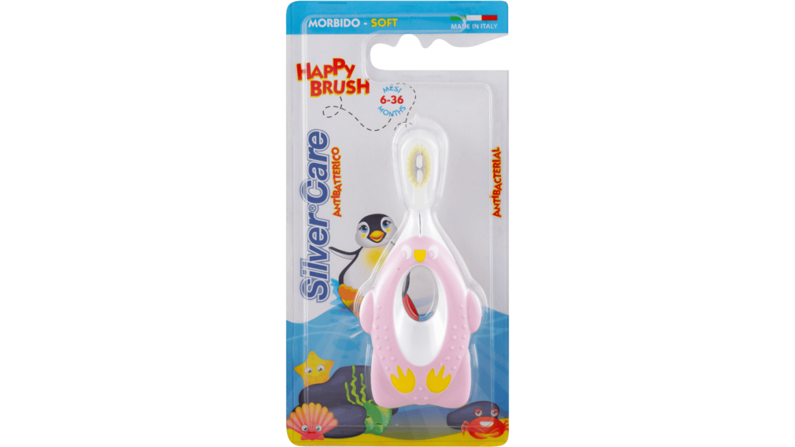 SILVER CARE četkica za zube happy brush 6-36 meseca 1kom - Cenoteka