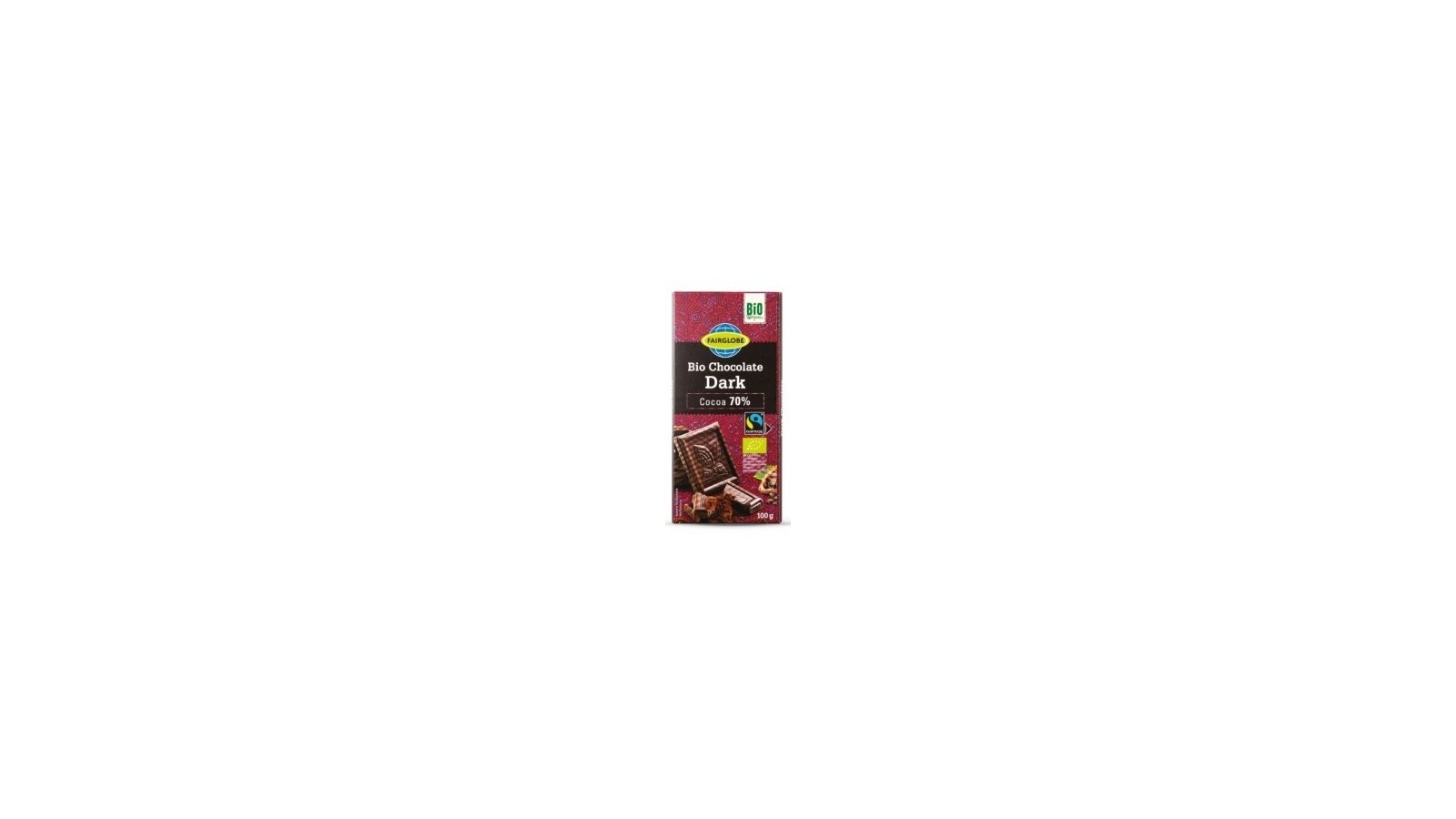 Čokolada FAIRGLOBE Bio tamna 100g - Cenoteka