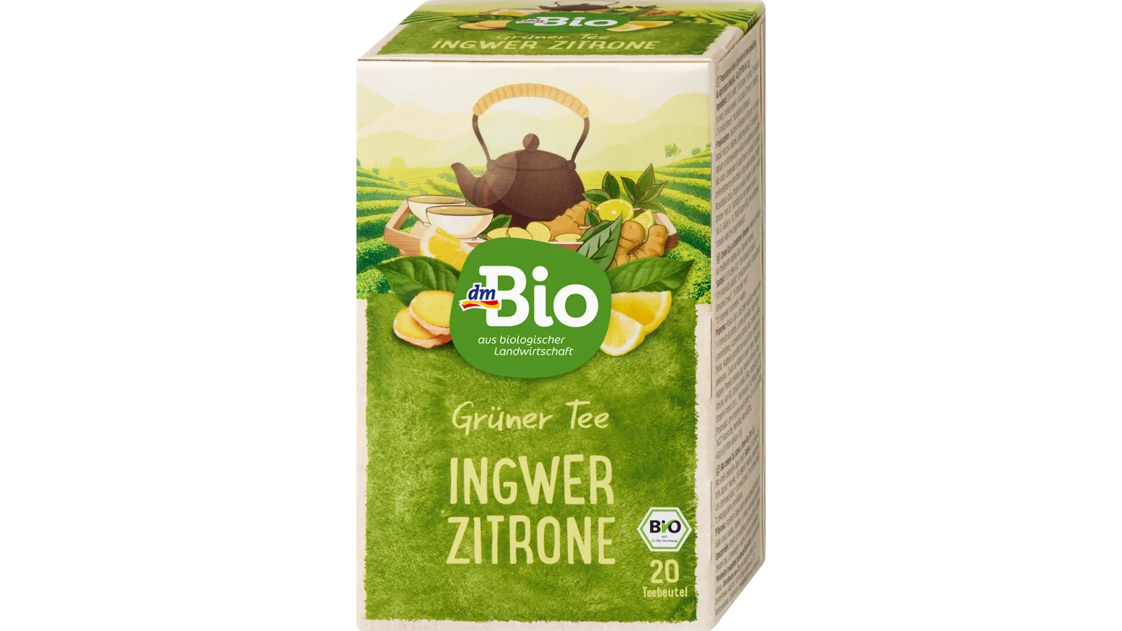 DM BIO zeleni čaj sa đumbirom i limunom 40g - Cenoteka
