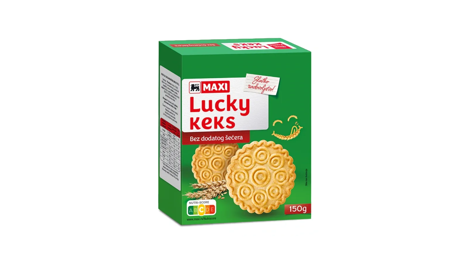Keks MAXI Lucky 150g - Cene i Akcije
