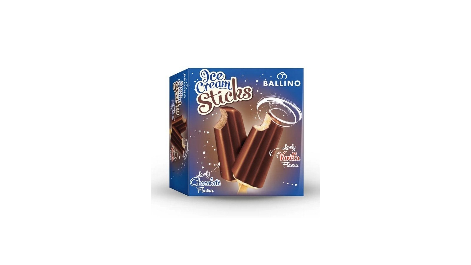 Sladoled BALLINO čokolada vanila 16x60ml - Cenoteka
