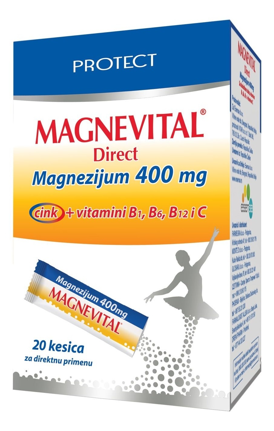 MAGNEVITAL direct magnezijum i cink + vitamini B1, B6, B12 i C - Cenoteka
