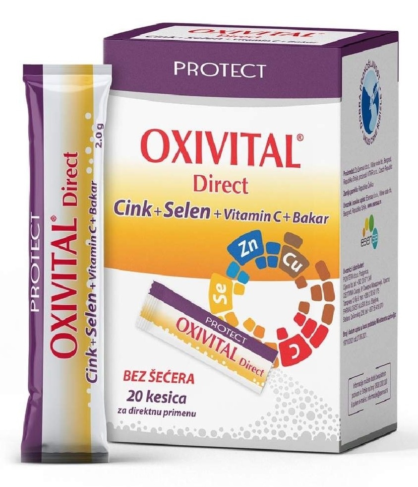 OXIVITAL direct Cink + Selen + Vitamin C + Bakar 20 kesica - Cene i Akcije
