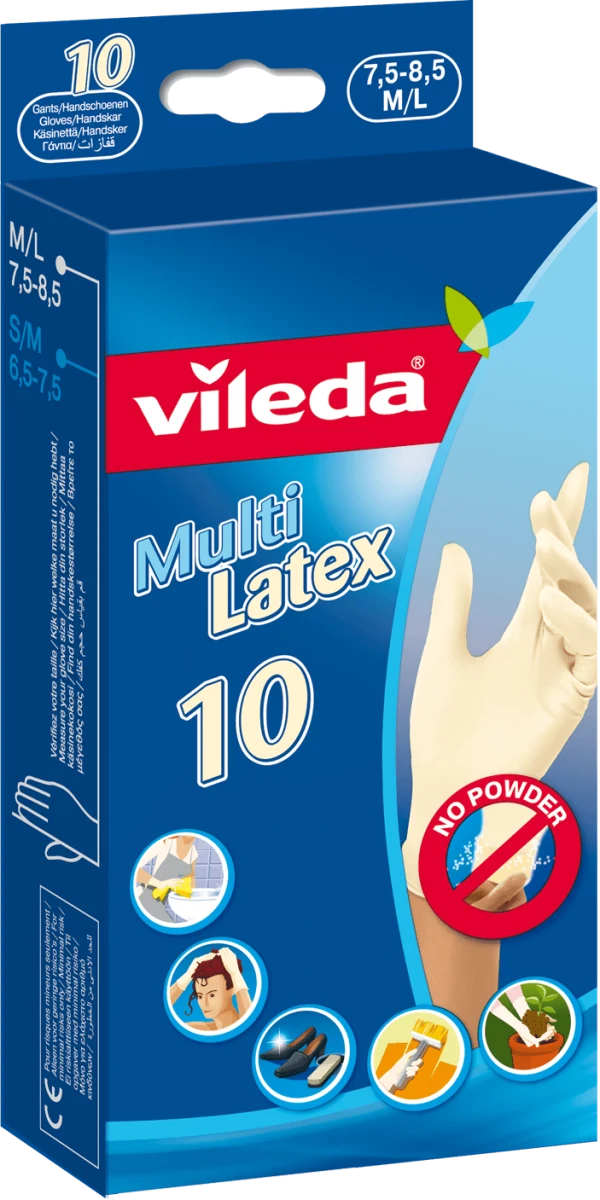 VILEDA latex rukavice M/L 10kom - Cenoteka