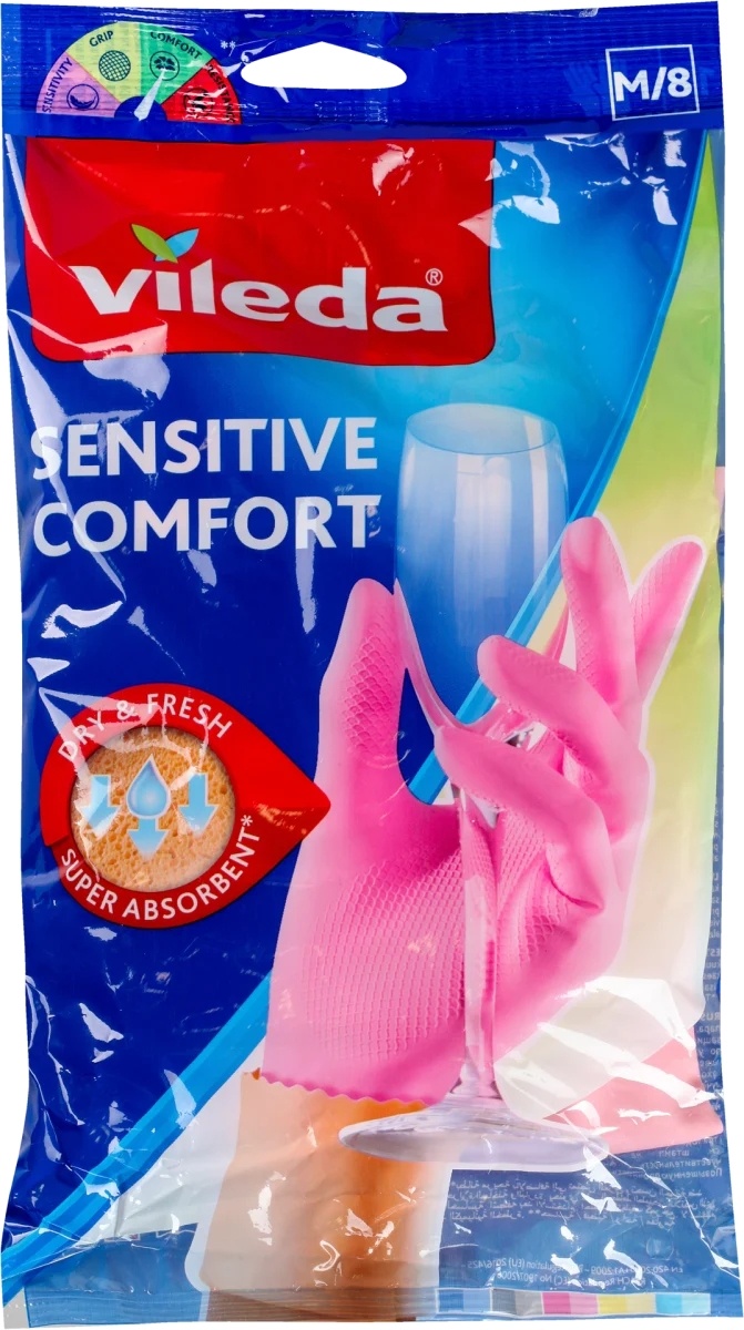 VILEDA rukavice sensitive M 8kom - Cenoteka