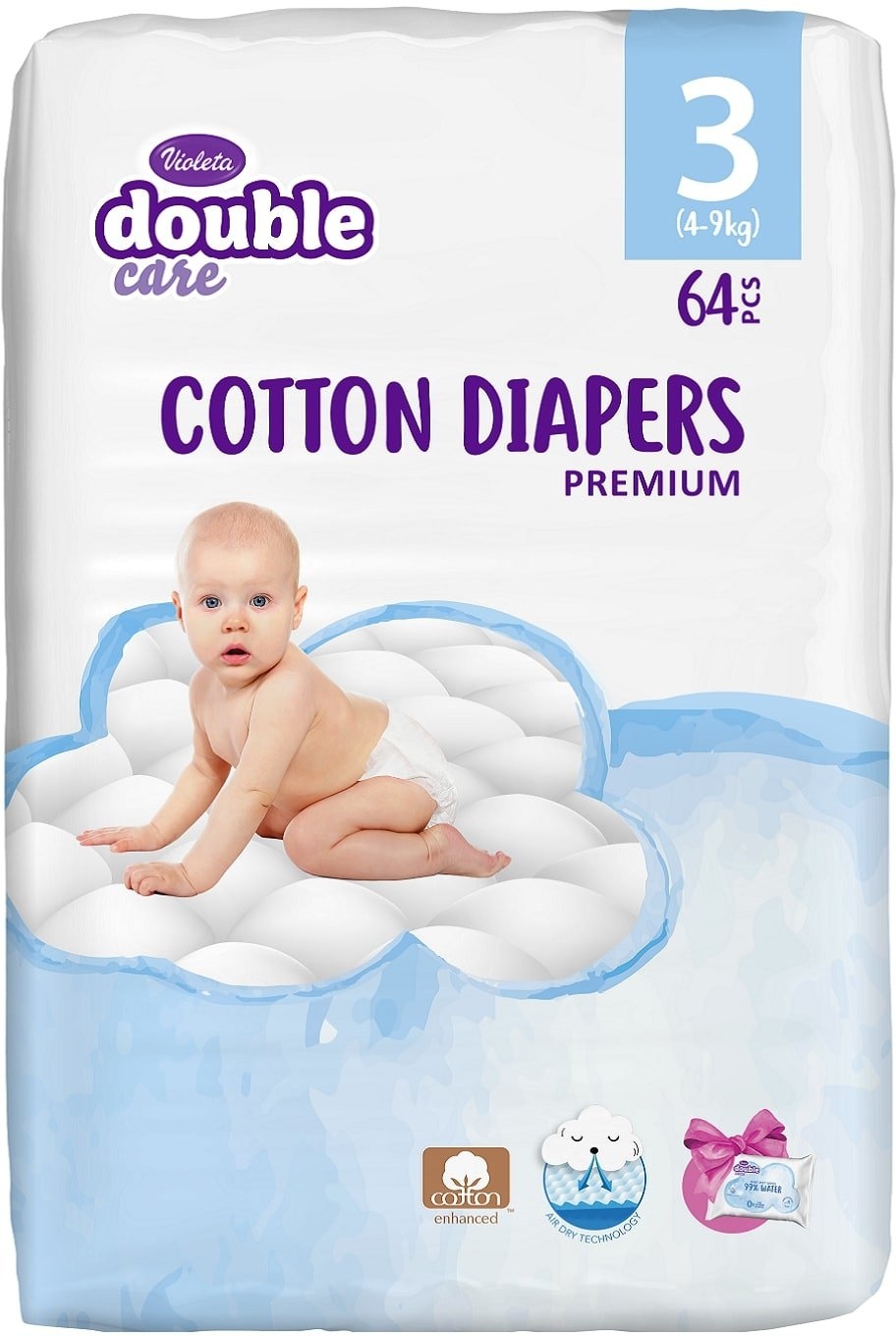 VIOLETA pelene Air dry DC 3 64kom - Cenoteka