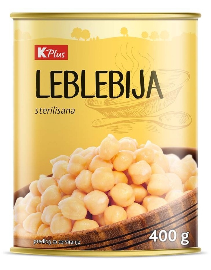 K PLUS leblebija u konzervi 400g - Cenoteka
