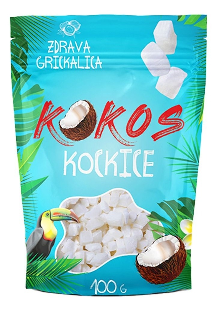 Kokos kockice TOP FOOD 100g - Cenoteka