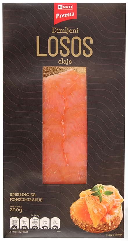PREMIA dimljeni losos slajs 200g - Cenoteka