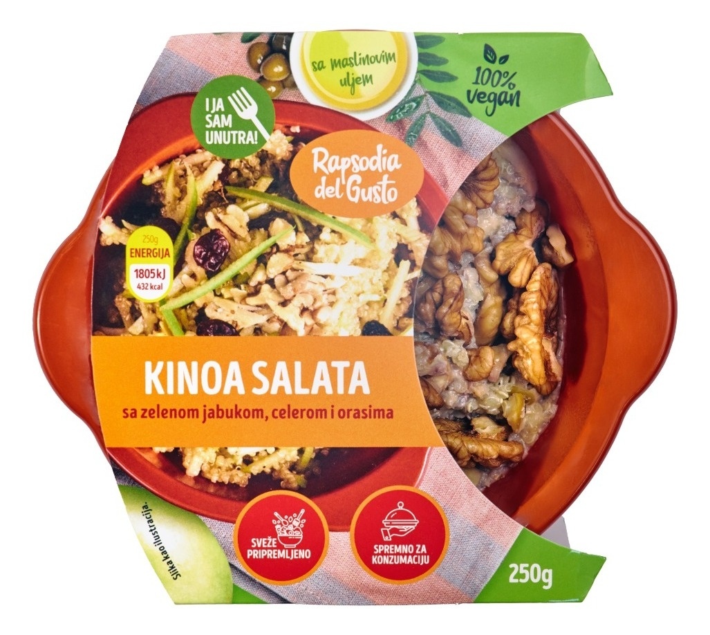 RAPSODIA DEL GUSTO Kinoa salata zelena jabuka celer 250g - Cenoteka