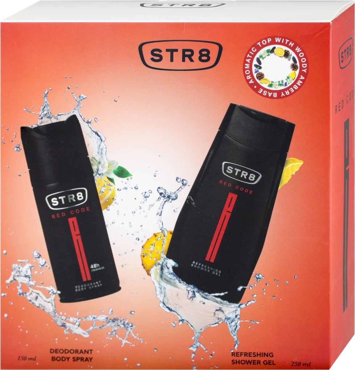 STR8 set Red code (dezodorans i gel za tuširanje) - Cenoteka