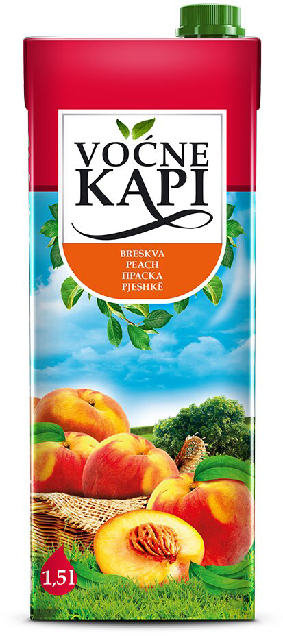 Voćni sok VOĆNE KAPI breskva 1,5l - Cenoteka