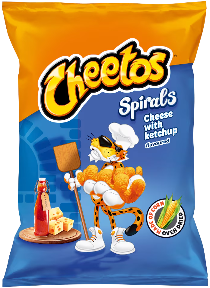 CHEETOS spirals cheese and ketchup flips 80g - Cenoteka