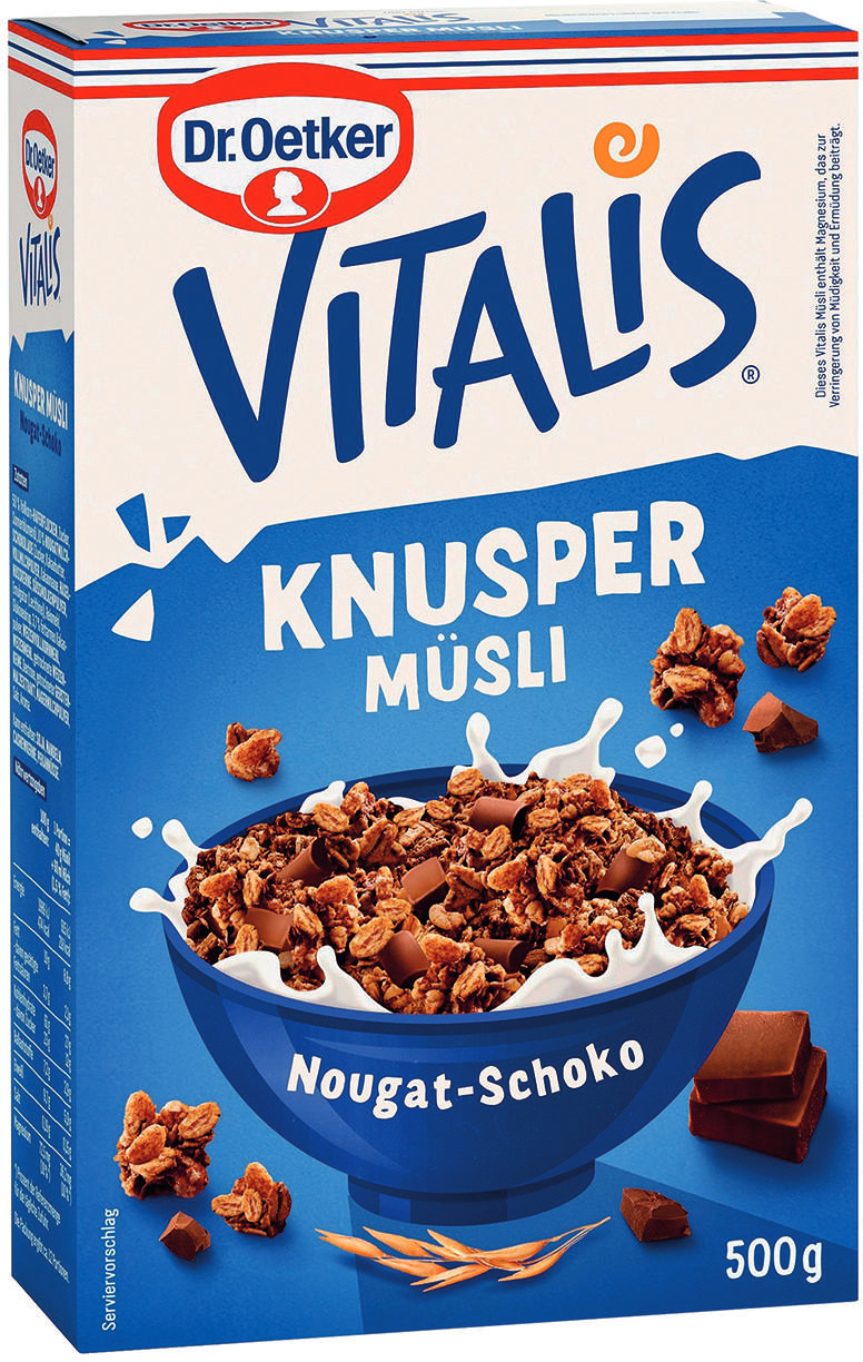 Musli DR. OETKER Vitalis Čoko nugat 500g - Cenoteka