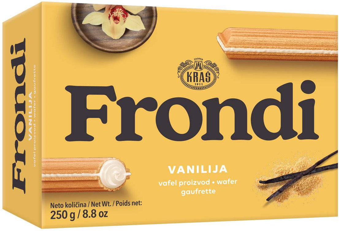 Vafl vanila KRAŠ FRONDI 250g - Cenoteka