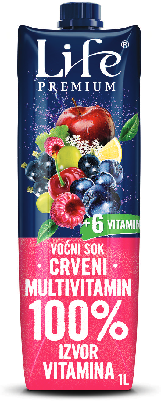Voćni sok NECTAR Life premium crveni multivitamin 1l - Cenoteka