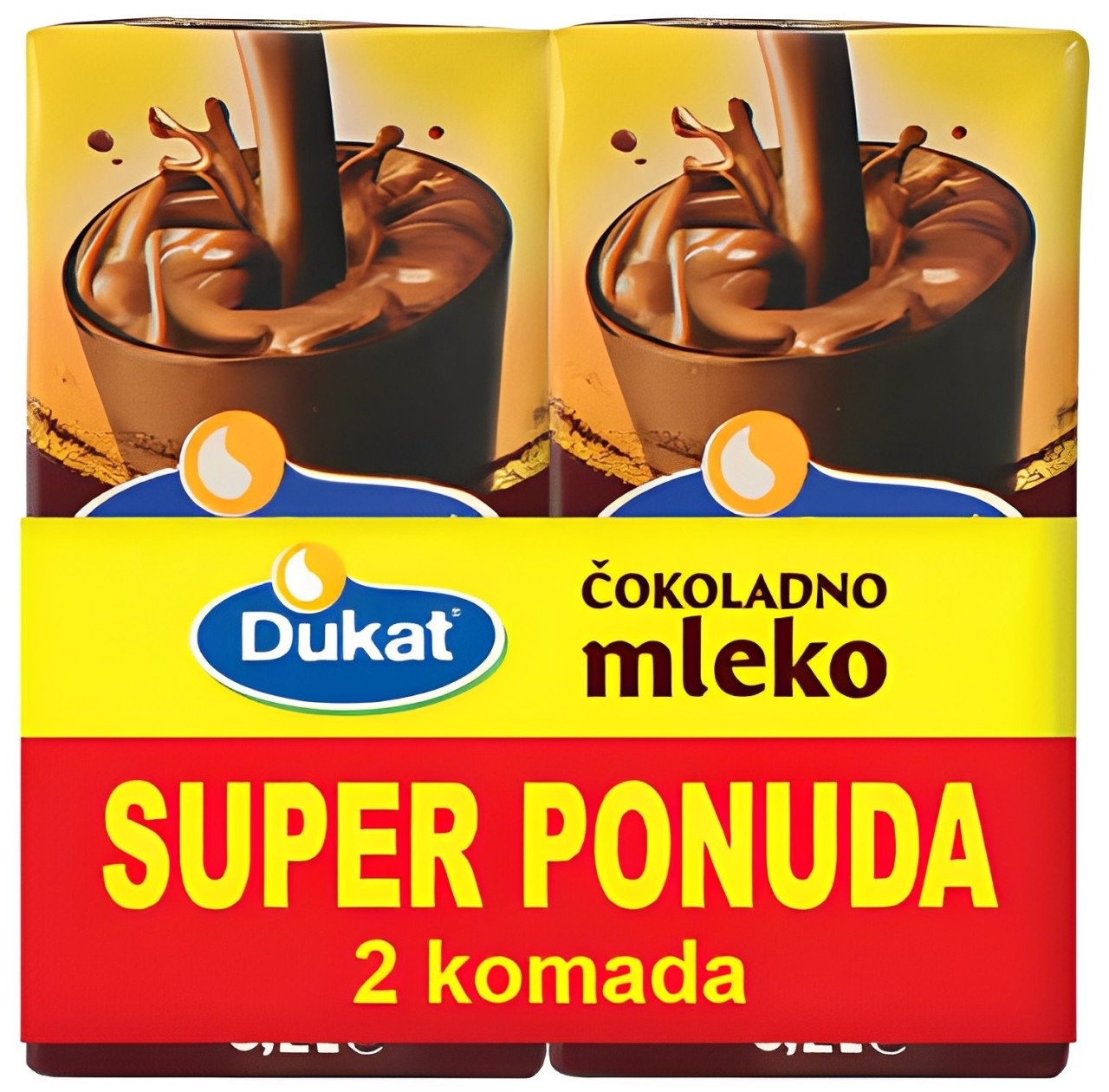 Čokoladno mleko DUKAT duopack 2x200ml - Cenoteka