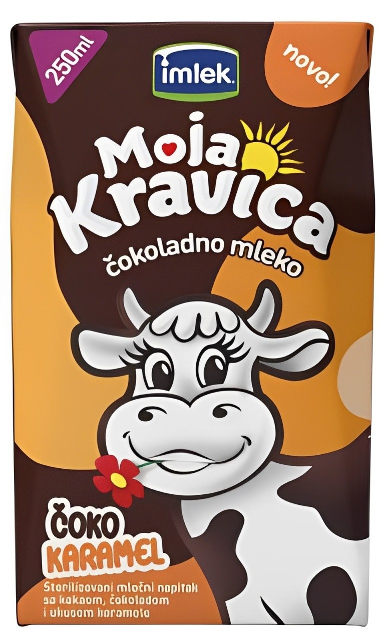MOJA KRAVICA čokoladno mleko čoko karamel 250ml - Cenoteka