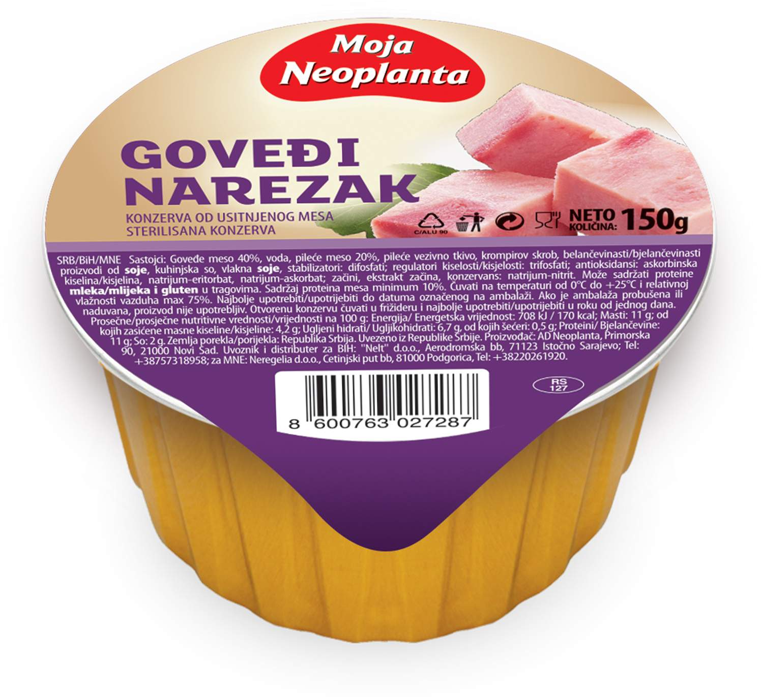 NEOPLANTA goveđi narezak 150g - Cenoteka