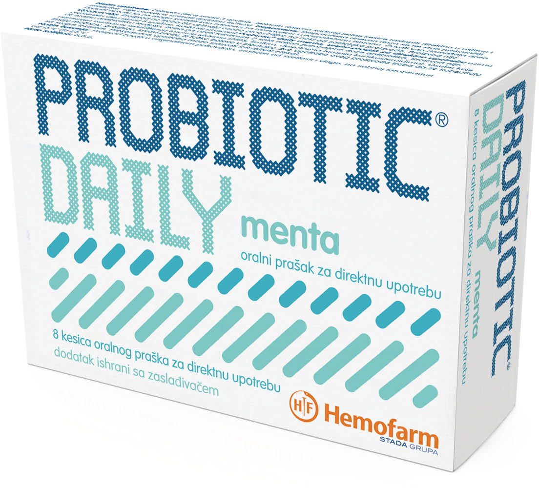 HEMOFARM Probiotic daily menta direkt 8kom - Cenoteka