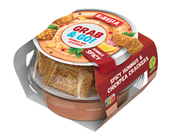 Hummus RIBELLA grab&go spicy 130g - Cenoteka