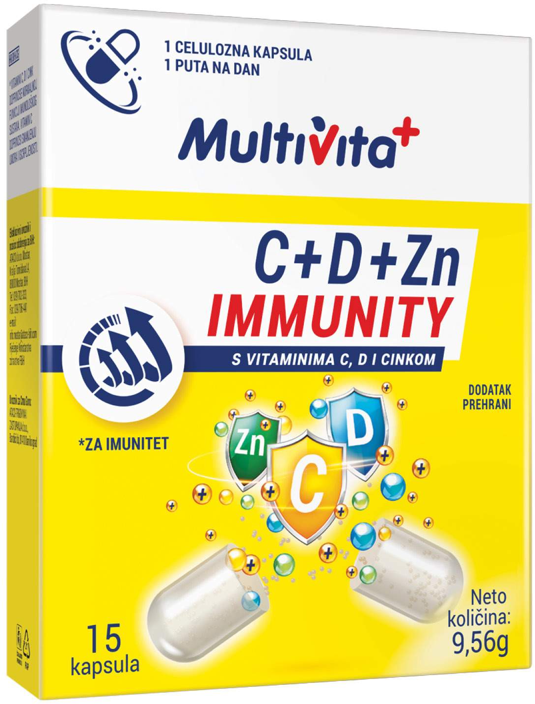 MULTIVITA kapsule immunity C+D+ZN 15kom - Cenoteka
