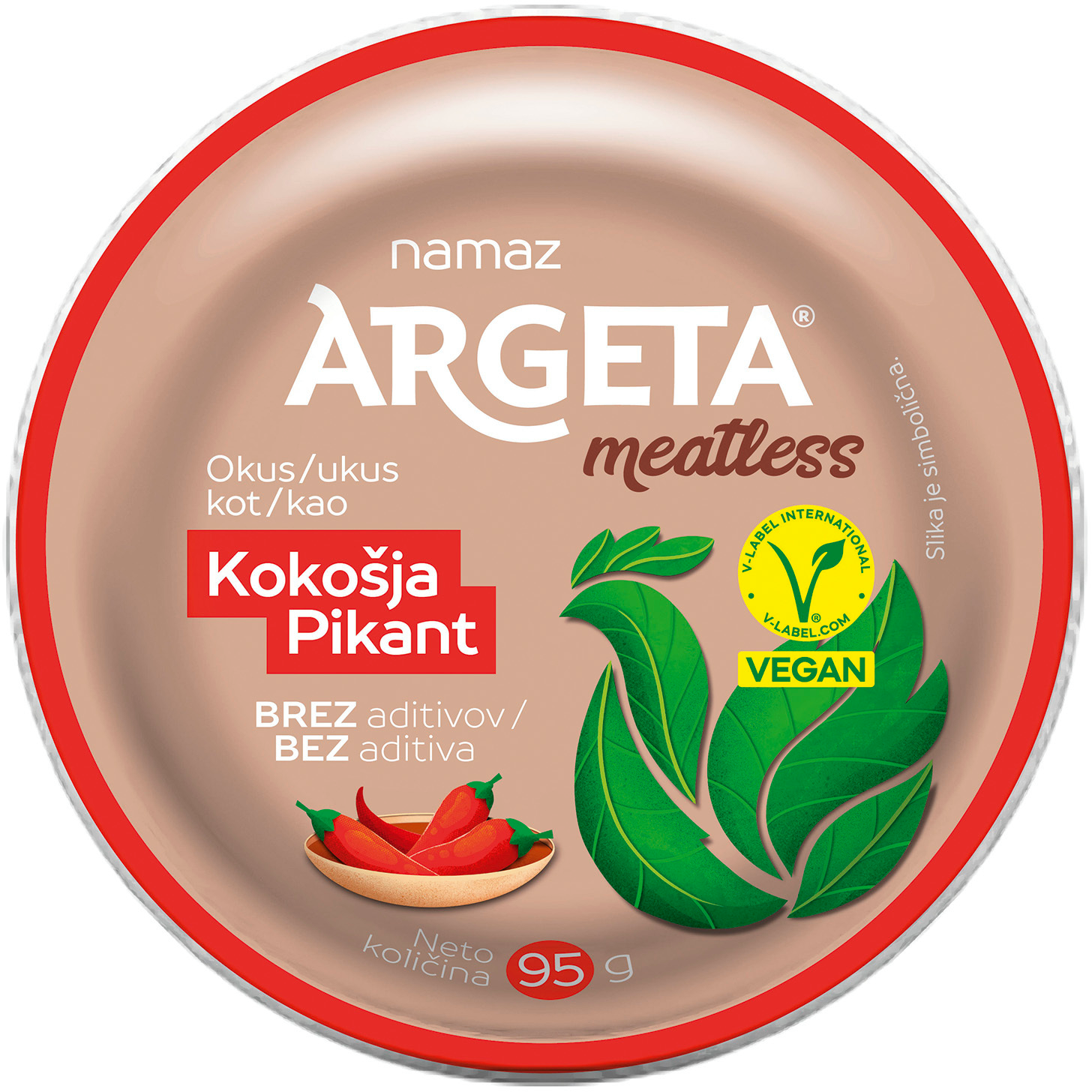 Namaz ARGETA kao kokošija meatless pikant 95g - Cenoteka