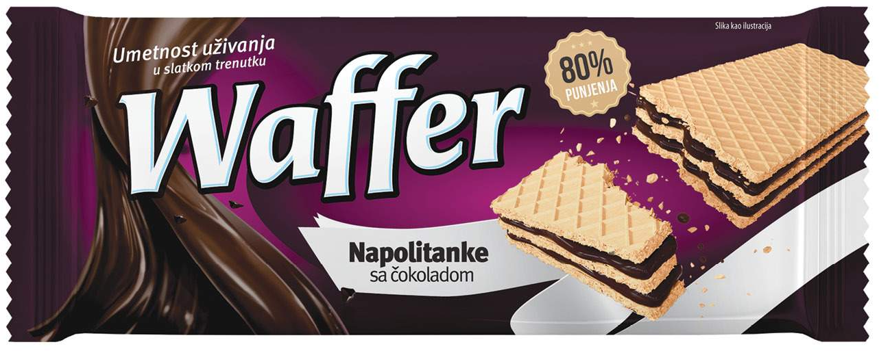 Napolitanke WAFFER čokolada 170g - Cenoteka