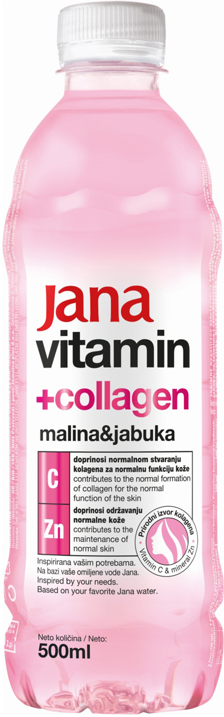Negazirana voda JANA vitamin+collagen 500ml - Cenoteka