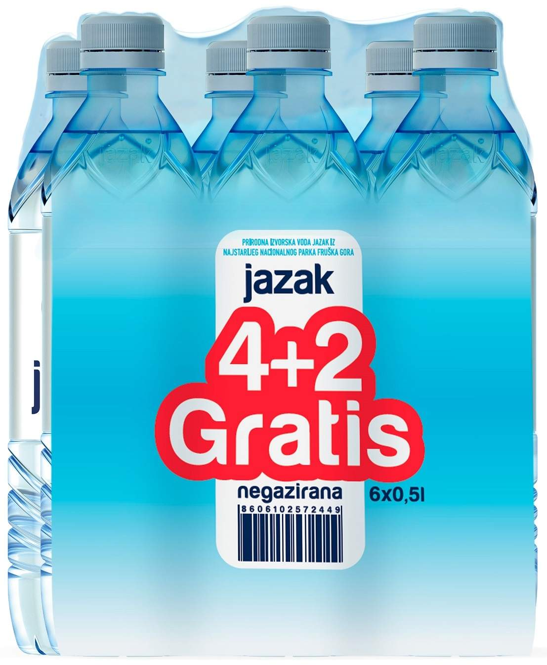 Negazirana voda JAZAK 500ml 4+2 gratis - Cenoteka