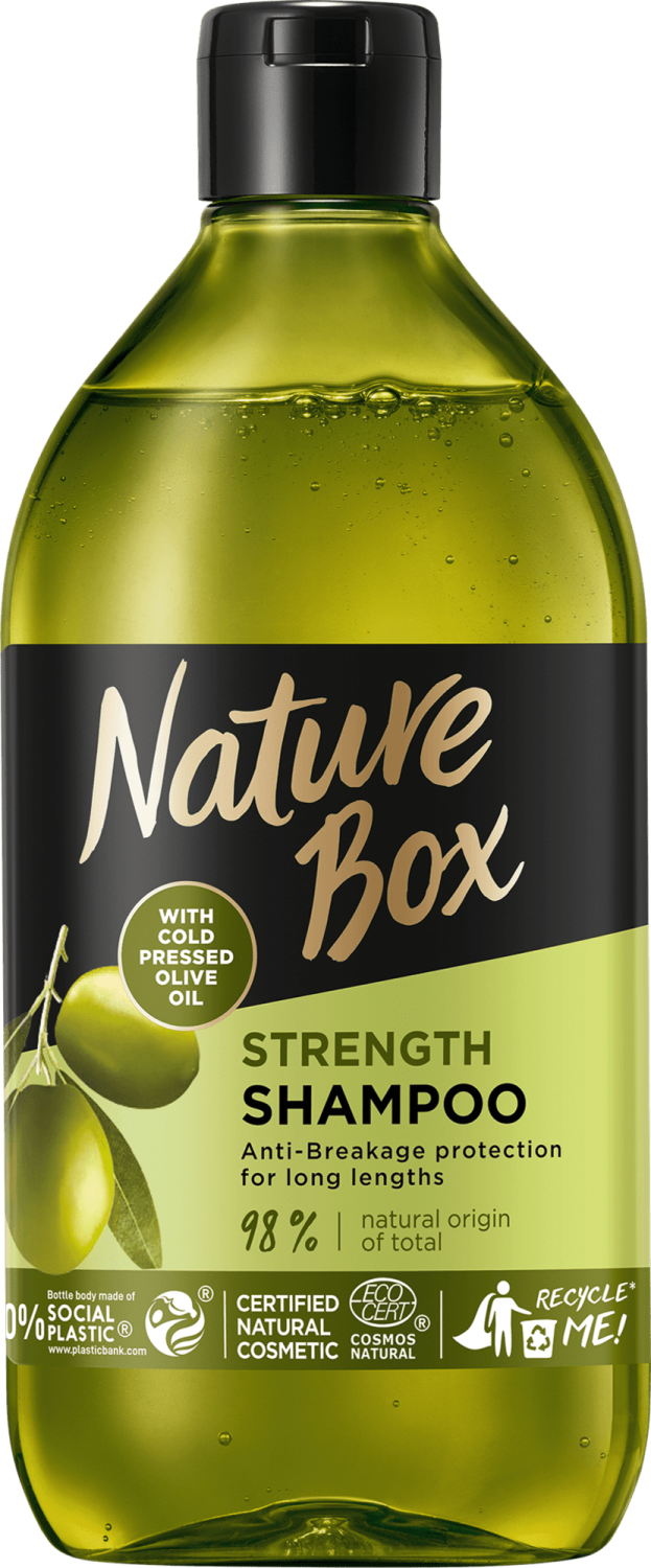 Šampon NATURE BOX olive 385ml - Cenoteka
