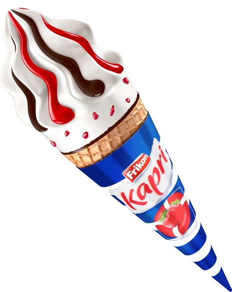 Sladoled FRIKOM Kapri kornet 160ml - Cenoteka