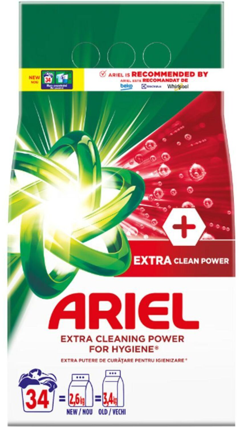 ARIEL Extra clean oxi 34 pranja (2,55kg) - Cenoteka