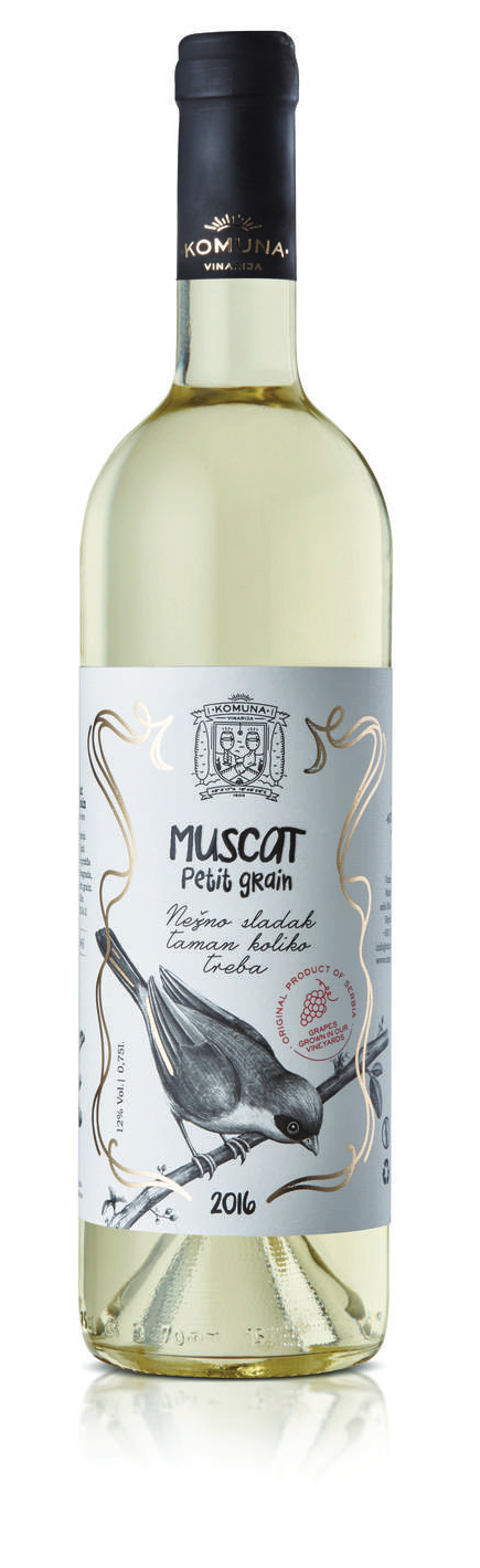 Belo vino KOMUNA Muscat Petit Grain 0,75l - Cenoteka