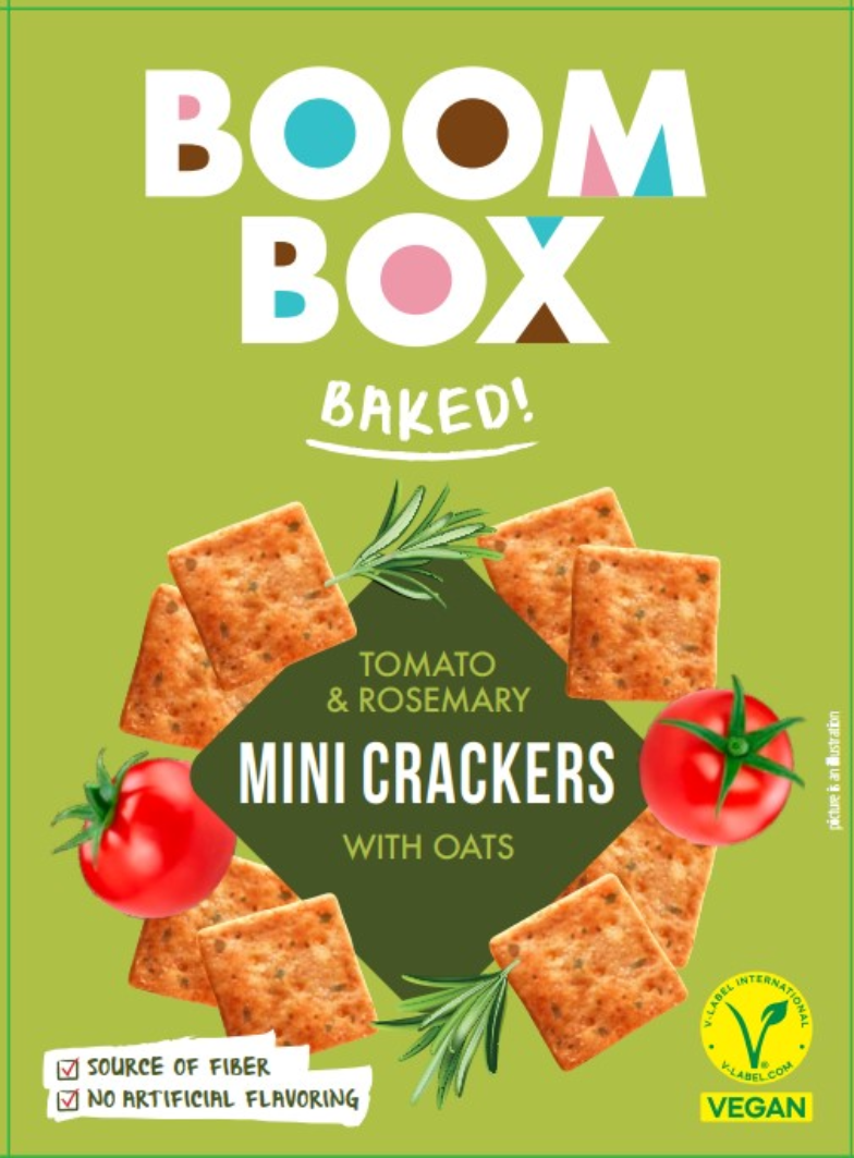 BOOM BOX ovseni krekeri paradajz ruzmarin 70g - Cenoteka