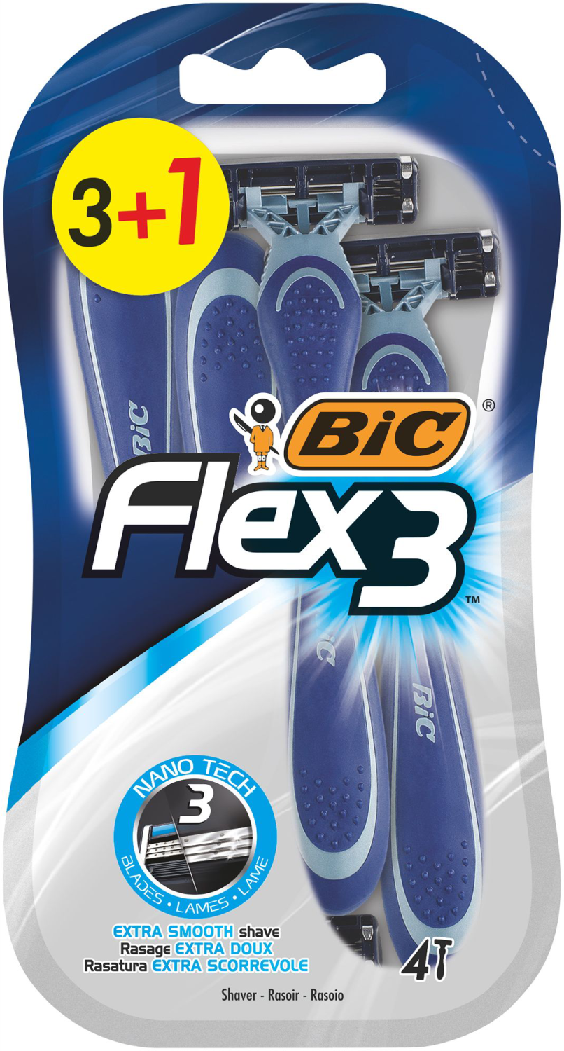 Brijač BIC Flex 3 blister 3+1 gratis - Cenoteka