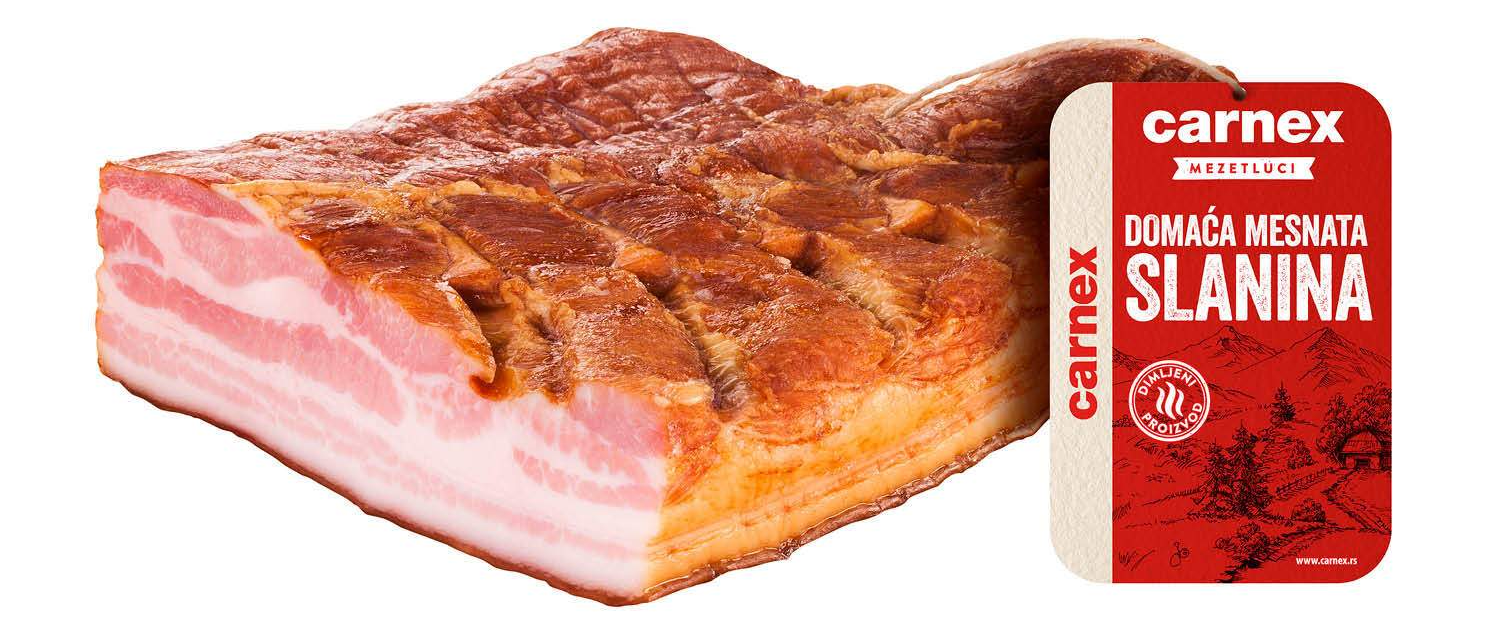 CARNEX domaća mesnata slanina 1kg - Cenoteka