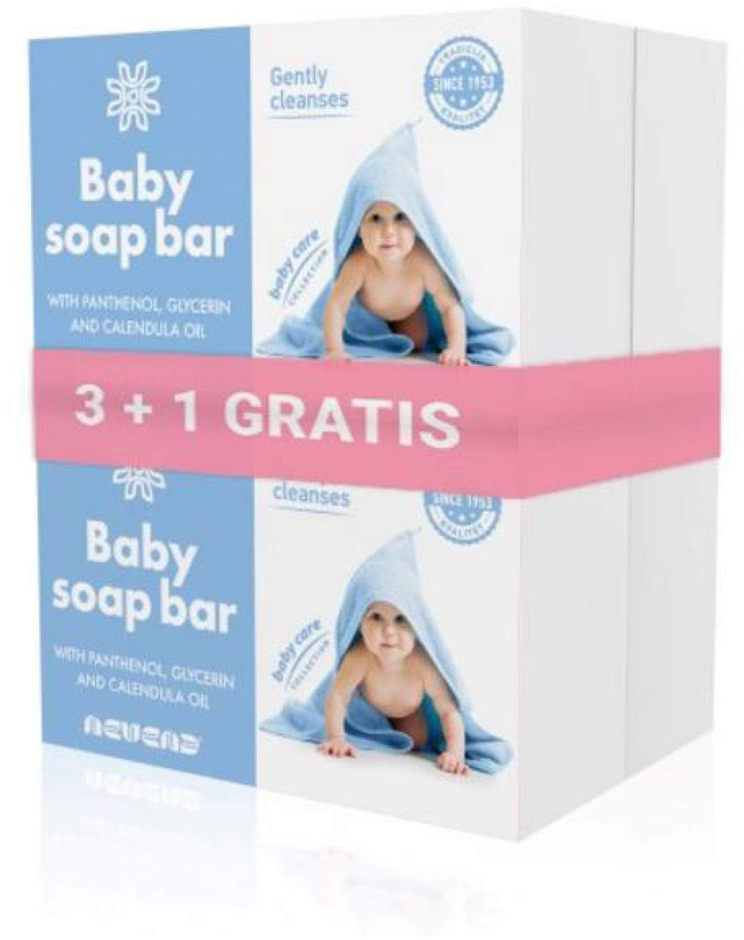 Dečiji sapun NEVENA baby plavi 78g 3+1 gratis - Cenoteka
