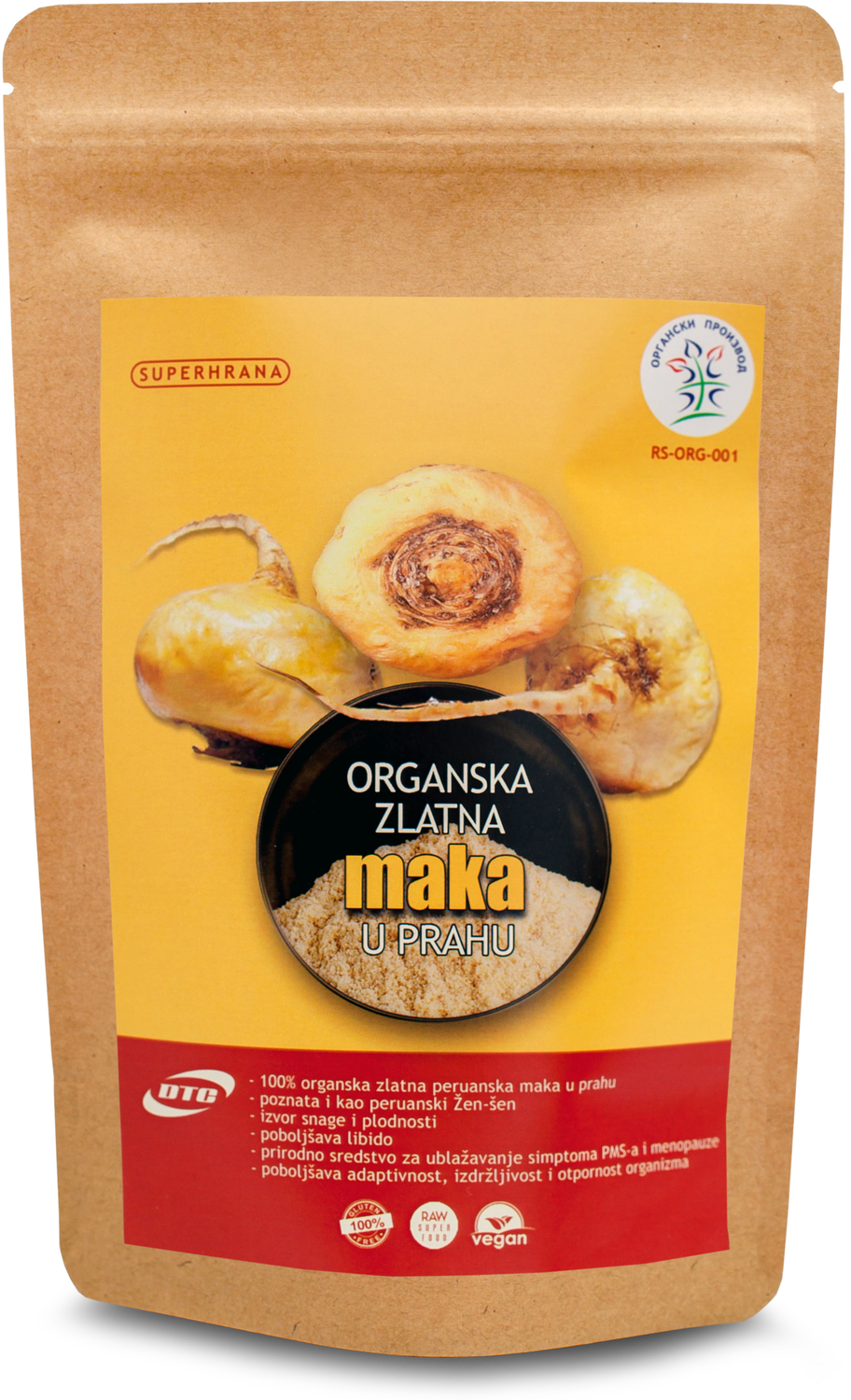 DTC organska zlatna maka u prahu 100g - Cene i Akcije