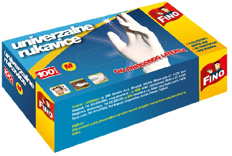 FINO univerzalne rukavice M 100kom - Cenoteka