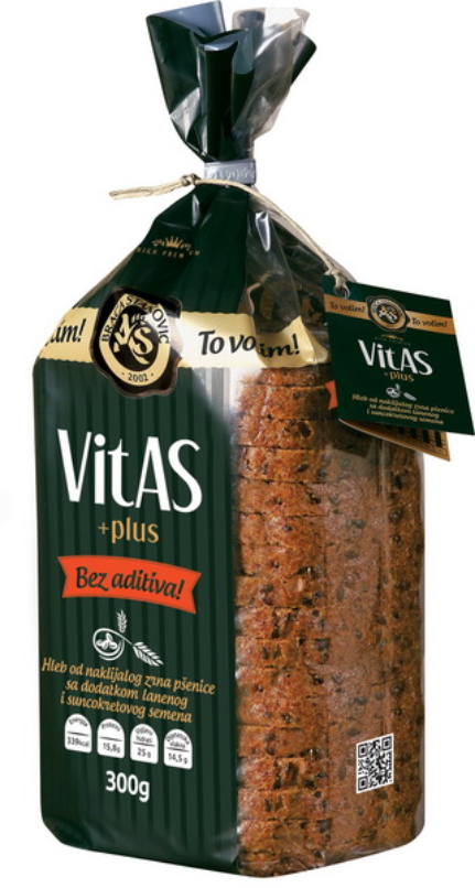 Hleb AS Vitas plus 300g - Cenoteka