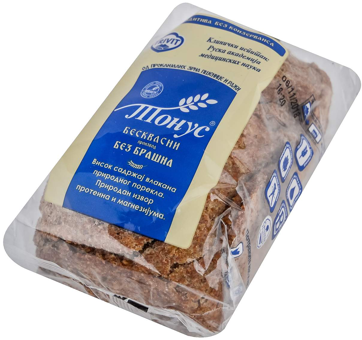 Hleb TONUS beskvasni 300g - Cenoteka