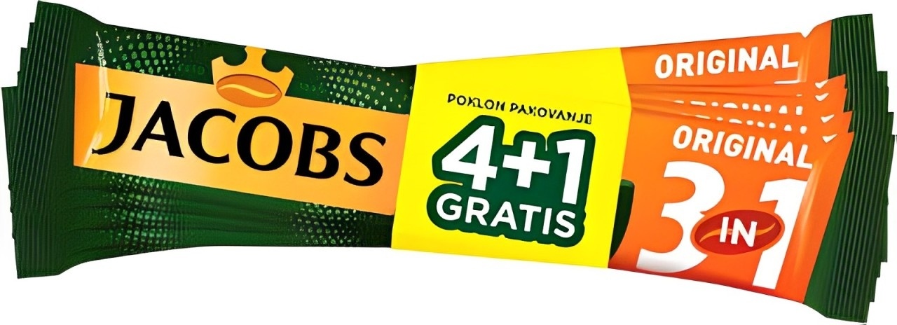 Instant kafa JACOBS 3u1 15,2g 4+1 gratis - Cenoteka