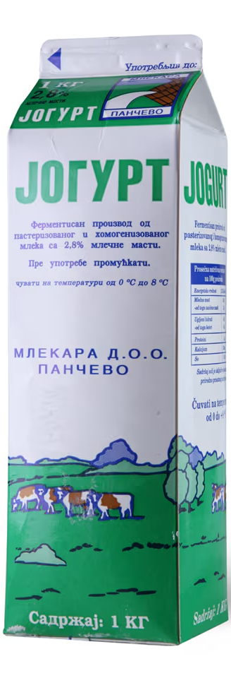 Jogurt 2,8%mm MLEKARA PANČEVO 1l - Cenoteka