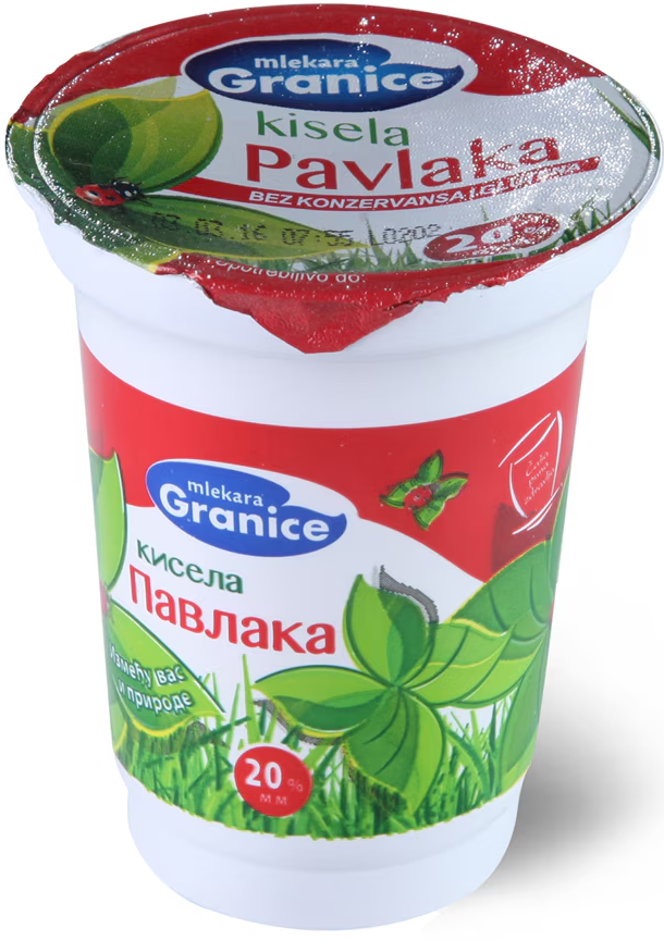 Kisela pavlaka GRANICE 20%mm 180g - Cenoteka