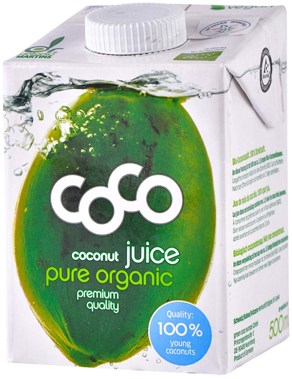 Kokosova voda DR ANTONIO MARTINS 100% 500ml - Cenoteka