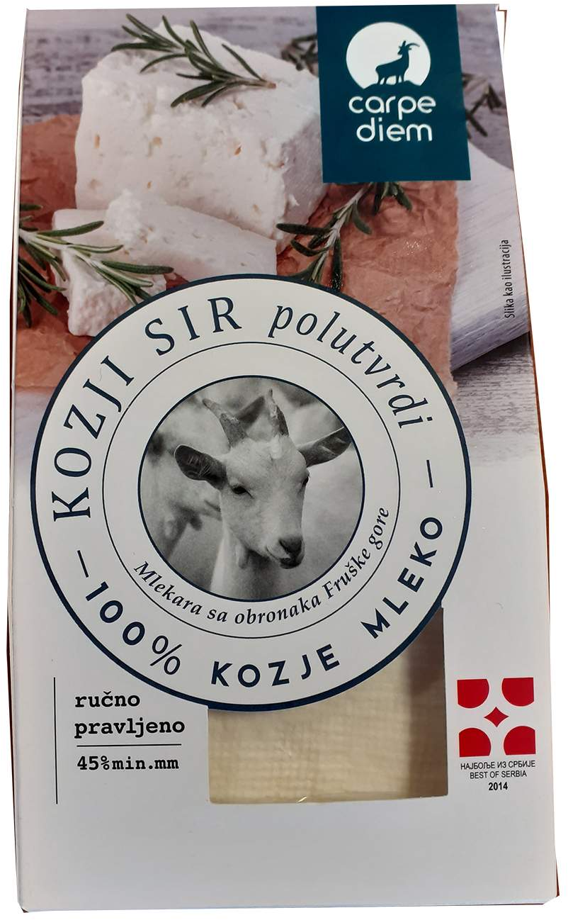 CARPE DIEM kozji sir polutvrdi 200g - Cenoteka