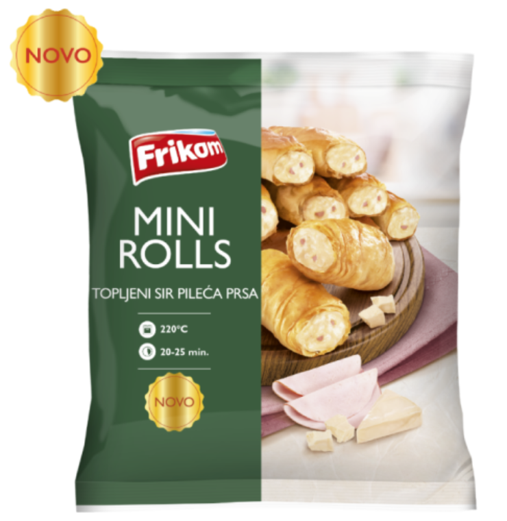 Mini rolls topljeni sir pileća prsa FRIKOM 500g - Cenoteka